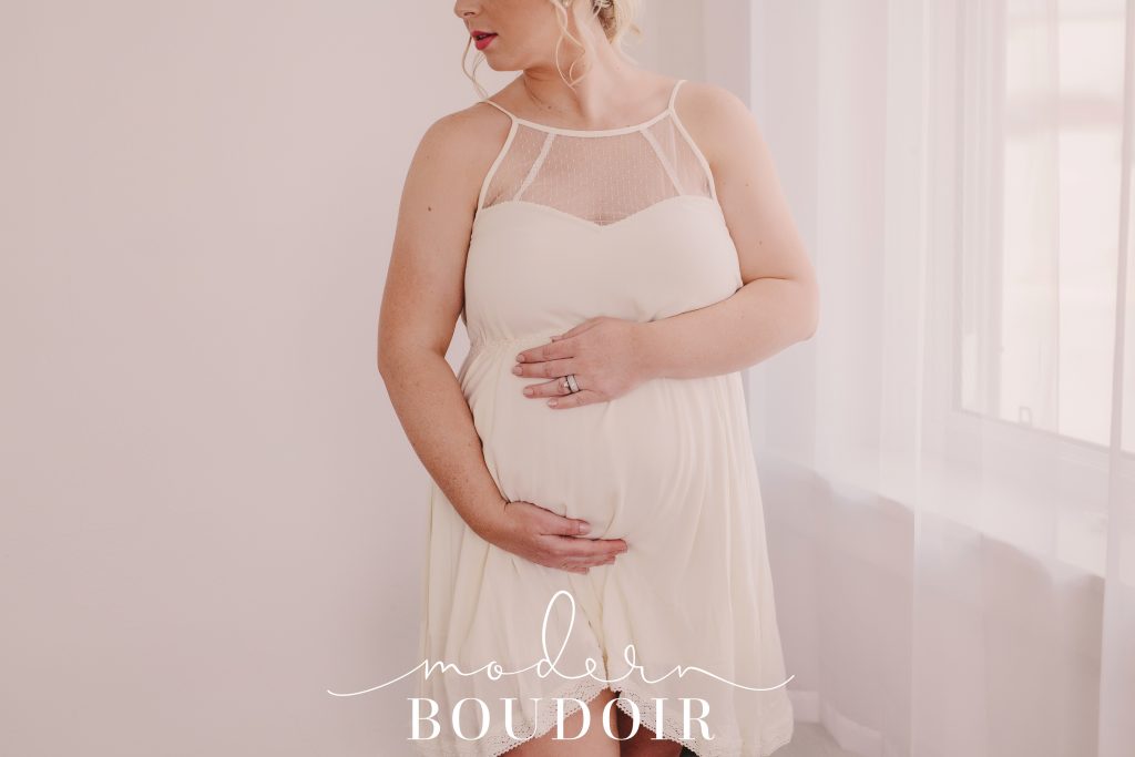 Miss E's Maternity Session - Modern Boudoir